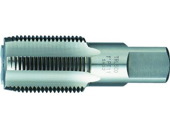 【商品説明】●管用テーパーねじ用のタップです。【仕様】●型番：T-KN-PT1/8●精度：JIS3級●呼び寸法：1／8●山数：28●ねじ長さ（mm）：19●全長（mm）：55●シャンク径（mm）：8●シャンク四角部（mm）：6●下穴径（mm...