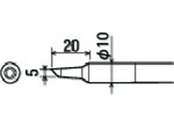 【仕様】●型番：PX-40RT-5C●適合コテ：PX−401　●コテ先名称：φ5mm【備考】※メーカーの都合により、パッケージ・仕様等は予告なく変更になる場合がございます。【検索用キーワード】グット替こて先5C型（1本＝1PK）　グットカエ...