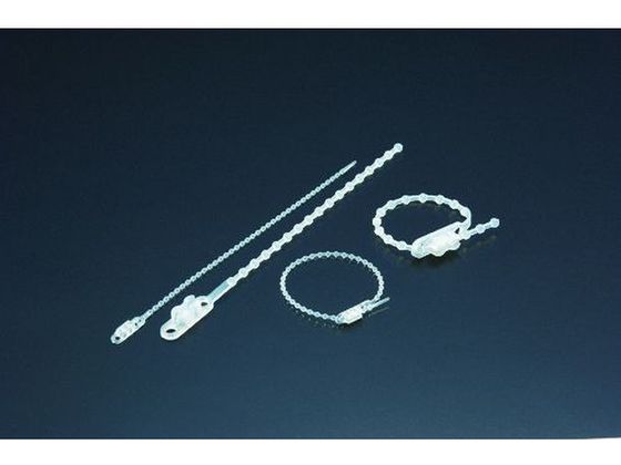 【商品説明】●止め穴が二つあるため仮止め力が強いです。●手締めで簡単、確実に結束でき、取り外しも自在です。【仕様】●型番：TRKTV-145E●入数：100本●色：白　●幅（mm）：2．0　●最大結束径（mm）：35　●長さ（mm）：145...