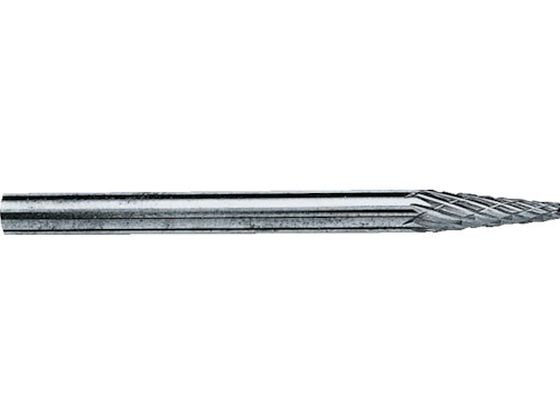 【仕様】●型番：SB5A03S●形状：円錐型（シングルカット）●軸径（mm）：3●刃径（mm）：3●刃長（mm）：11●最高使用回転数（rpm）：50000●軸長（mm）：27●タイプ：オール超硬●角度（°）：14●刃先タイプ：品番の末尾S...