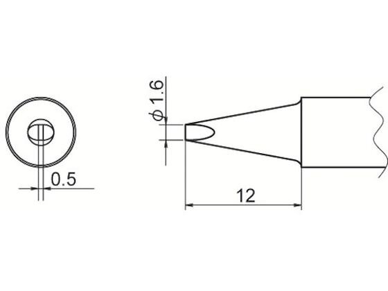 【商品説明】●鉛フリーはんだ対応です。●150Wのコンポジットタイプです。【仕様】●型番：T20-D16●コテ先名称：1．6D型　●適合コテ：FX838●ヒーター一体式【備考】※メーカーの都合により、パッケージ・仕様等は予告なく変更になる場...