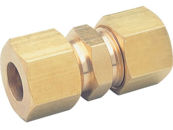 【商品説明】●銅管の接続に【仕様】●型番：RS-2202●適用銅管外径（mm）：6．35　●六角対辺（mm）ナット：17　●寸法L（mm）：40　●六角対辺（mm）本体：14●使用流体：水・空気・油　●流体温度：−50〜150℃　●使用圧力...