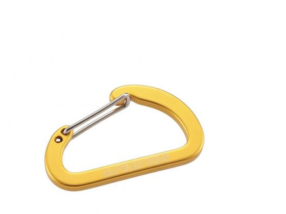 【商品説明】バッグのキーホルダーやアクセサリーにポーチや小物をぶら下げるのに最適アウトドアやキャンプ、登山、旅行など幅広いシーンでご使用いただけます。【仕様】●製品サイズ：24×40mm●重量：3g●材質：アルミニウム合金●原産国：中国【備...