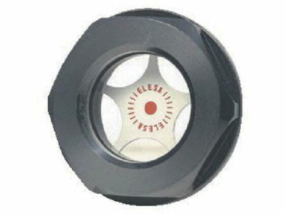 【仕様】●型番：FG−10N●外径（mm）：24　●厚さ（mm）：15　●二面幅寸法（mm）：22　●ねじ寸法：G3／8　●ねじ長さ（mm）：8　●耐熱温度（℃）：−30〜100●ねじ込み式●本体：ポリアミドブラック　●窓：特殊透明ポリアミ...