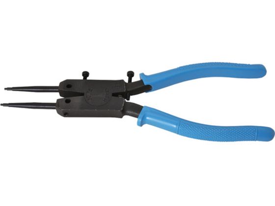 【仕様】●型番：JC175B●全長（mm）：190●爪形状：軸用●ばね付●炭素鋼●グリップ：ポリ塩化ビニール●奥深用ピン：爪先端径1．5mm、長さ58mm、適用リングφ12〜φ30mm●ロングピン：爪先端径1．8・2．5mm、長さ56mm、...