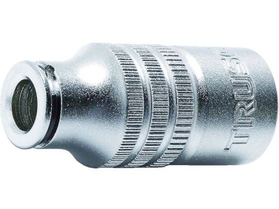 【商品説明】●差込角3／8インチ（9．5mm）のタップホルダです。●タップをワンタッチで装着でき、汎用のソケットレンチのハンドルでも駆動可能です。【仕様】●型番：TTH-M2.6●適用タップ寸法：M1〜M2．6●全長（mm）：40●クロムモ...