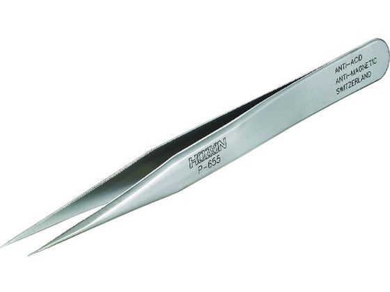 【商品説明】●先端の仕上げに妥協のない、非磁性のハイスペックモデルです。【仕様】●型番：P-655●全長（mm）：120●幅（mm）：10●先端幅（mm）：0．2●先端：直型●ステンレス（SUS316L）●ESD対策仕様品ではありません。【...