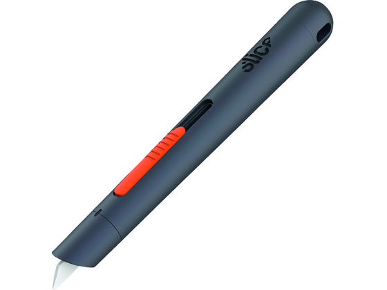 【商品説明】●刃先は安全な作業を目的としたラウンド形状で、怪我、労災予防策として活用できます。●作業時は、製品上部のオレンジのノブを指で押し刃先を出し固定できます。●ノブから指を離しても、刃先は固定されています。●刃先の本体に収納時は、オレ...