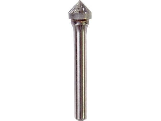 【仕様】●型番：TCBT2000D●形状：円錐90°（ダブルdカット）●軸径（mm）：6●刃径（mm）：10●全長（mm）：55●刃長（mm）：5●最高使用回転数（rpm）：40000●軸長（mm）：50●タイプ：ロー付●使用工具：軸付きグ...