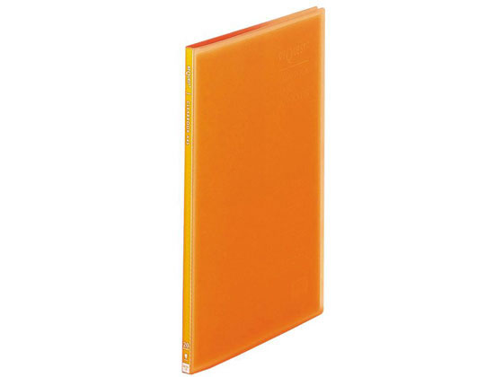【商品説明】透明生地採用のカラフルなスケルトンタイプのクリヤーブック。中台紙なし・ポケット固定式。目にやさしいエンボス加工ポケット。【仕様】●色：オレンジ●サイズ：A4タテ●外寸法：縦308×横228×背幅10mm●材質：表紙／ポリプロピレ...