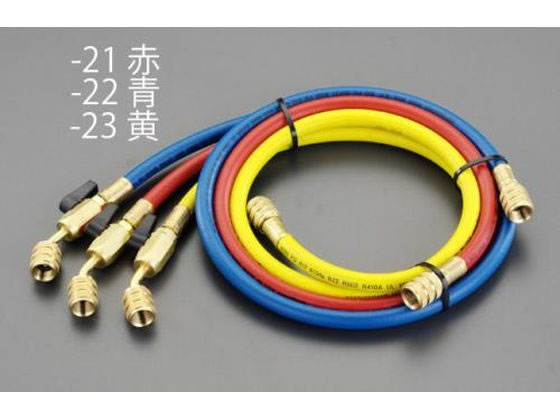 【仕様】●メーカー：ロテックス（ROTEX）●型番：RP1622−SY●全長（色）…100cm（黄）●ねじサイズ…UNF1／2−20（5／16”フレア）●常用圧力…3．0MPa●耐圧…5．0MPa●ボールバルブとサービスポート接続口が近いた...