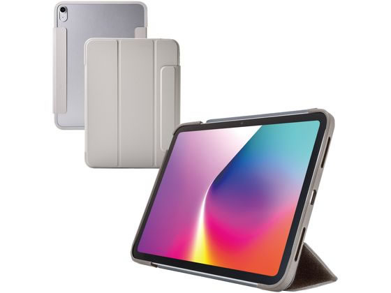 【商品説明】●エッジ部分のカラーがアクセントとなるスタイリッシュなフラップケースです。弾力性のあるTPU素材を側面に使い、薄く、軽く、衝撃に強い設計を実現しました。　●動画視聴やタイピングなどのシーンに合わせて2つのスタンド角度を選べます。...