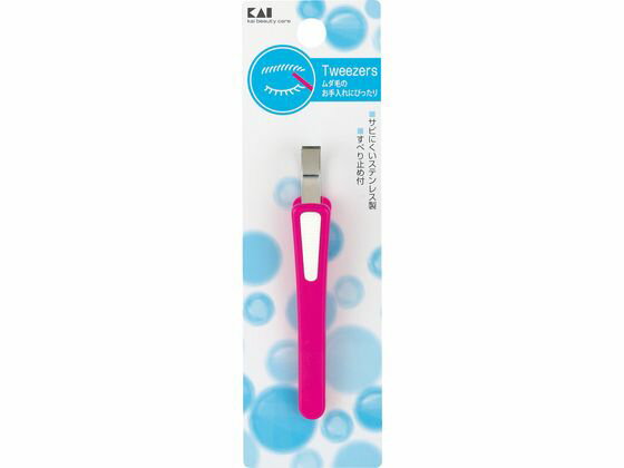 【商品説明】●マユの形を美しく整えたり、ムダ毛の除去に役立つ毛抜きです。●滑り止め付きで使いやすい設計です。【仕様】●パッケージサイズ：141×44×17mm●重量：14g【備考】※メーカーの都合により、パッケージ・仕様等は予告なく変更にな...