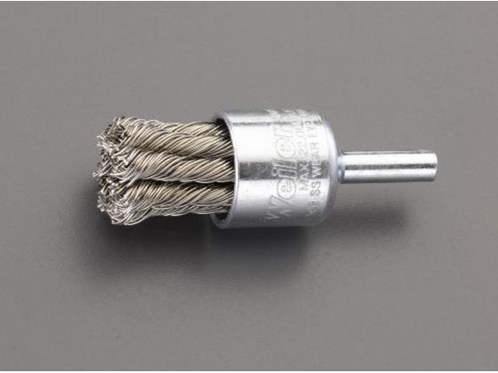 【仕様】●軸径：6．35mm●外径：19mm●線径：0．5mm●材質：ステンレス●毛丈：22mm●最大回転数：22000rpm【備考】※メーカーの都合により、パッケージ・仕様等は予告なく変更になる場合がございます。【検索用キーワード】エスコ...