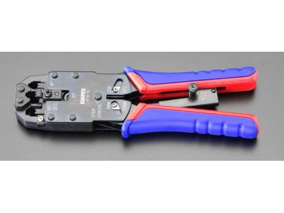 【仕様】●メーカー：KNIPEX（クニペックス）●型番：975112●ハンドル：プラスチックスリーブ●仕上げ：磨き●電話ケーブルリボンの切断、皮むき、モジュラ—端子の圧着に。●6mm・12mm切断用カッターとケーブル分解用ナイフを装備してい...