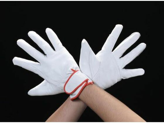 【仕様】●サイズ：M●全長：約230mm●掌周り：210mm●中指長さ：84mm●厚み：0．8mm●材質：牛本革●柔軟で摩擦に強く、油汚れにも丈夫。●マジックテープ止●リストカラー：オレンジ●掌部分に補強当て革付き【備考】※メーカーの都合に...