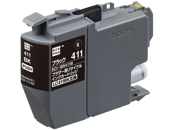 【商品説明】エコリカ　ECI−BR411B　リサイクルインク　ブラック【仕様】●純正型番：LC411BK　●対応機種：DCP−J1800N／J526N／J528N／J914N／J915N／J926N／J928N／MFC−J904N／J905...