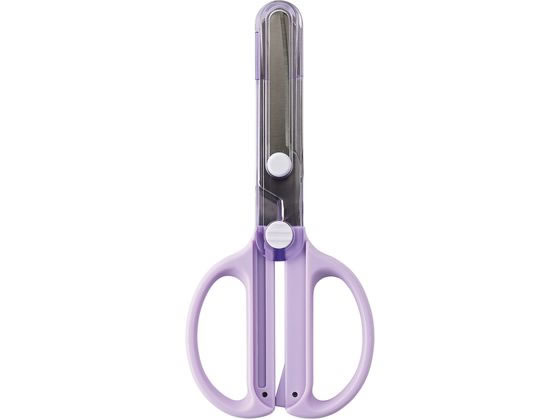 【商品説明】キャップ一体型なので、キャップの落下・紛失の心配がありません。ロック付で安心。丈夫なポリカーボネイト製。牛乳パックやペットボトルがサクサク切れる。刃先が丸くて安全。のりがつきにくい刃。名前シール付。【仕様】●カラー：パープル●サ...