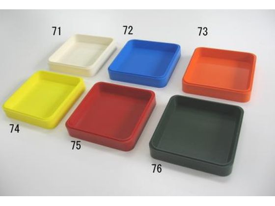 【仕様】●外寸：70×70×13（H）mm●材質：樹脂●重量：15g●耐溶剤なので、精密機器の部品の仕分けや洗浄等に便利です。●色：橙【備考】※メーカーの都合により、パッケージ・仕様等は予告なく変更になる場合がございます。【検索用キーワード...