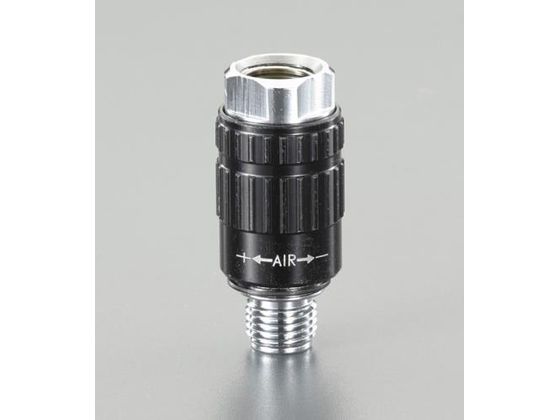 【仕様】●使用圧力：0．62MPa●材質：真鍮●ねじサイズ：R（PT）1／4”×G（PF）1／4”●重量：57g【備考】※メーカーの都合により、パッケージ・仕様等は予告なく変更になる場合がございます。【検索用キーワード】エスコ　ESCO　え...