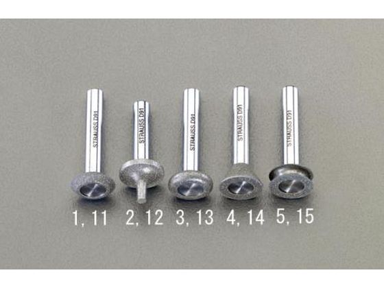 【仕様】●材質：機械構造用炭素鋼●砥粒：ダイヤモンドパウダー●切味がよく、ダイヤが長持ちします。●刃径：15mm●全長：40mm●軸径：6mm●刃長：4mm●粒度：＃325●電着タイプ【備考】※メーカーの都合により、パッケージ・仕様等は予告...