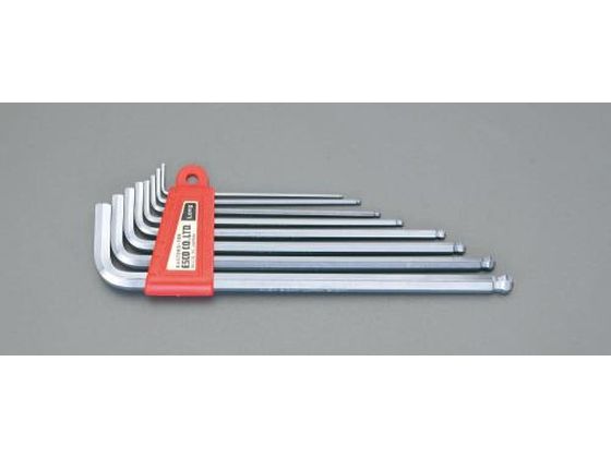 【仕様】●8本組●サイズ：1．5・2・2．5・3・4・5・6・8mm●ボールポイント付●軸長：88〜196mm【備考】※メーカーの都合により、パッケージ・仕様等は予告なく変更になる場合がございます。【検索用キーワード】エスコ　ESCO　えす...