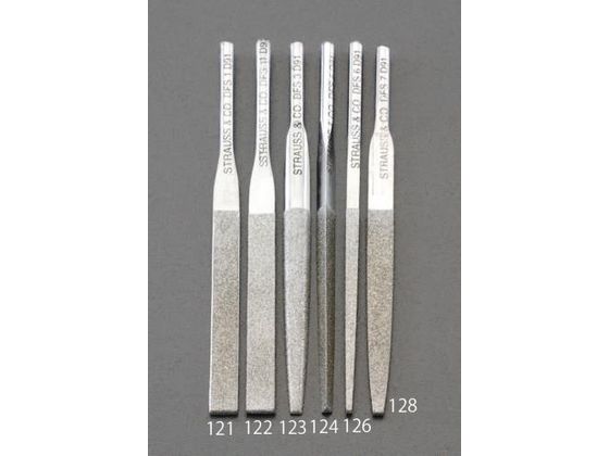 【仕様】●全長：85mm●コーティング長：45mm●シャンク部：丸柄●軸径：3mm●ハンドル：EA826VM−0（別売）●形状：先細（5．2×1．5mm）●粒度：＃140【備考】※メーカーの都合により、パッケージ・仕様等は予告なく変更になる...
