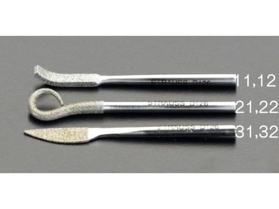 【仕様】●全長：55mm●軸径：3．2mm●ハンドル：EA826VM−0（別売）●形状：平（3．3×1．5×15mm）●粒度：＃140【備考】※メーカーの都合により、パッケージ・仕様等は予告なく変更になる場合がございます。【検索用キーワード...