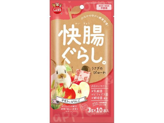 【商品説明】いつも健康で元気にいてほしいから、お腹の健康維持に配慮し、善玉菌である「乳酸菌」「ビフィズス菌」「酵母菌」を配合した、チモシーがベースのうさぎのぴゅーれです。ポリフェノール配合で、健康で美しい皮膚をサポートします。【仕様】●原材...