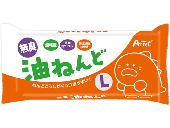 【商品説明】アーテックオリジナルの油ねんどです。ねんどにコシがあり、作品がひび割れしにくくなっています。手にはつきにくく、ねんど同士はくっつきやすいので、パーツの追加も簡単にできます。【仕様】●商品サイズ：約185×85×25mm　約390...