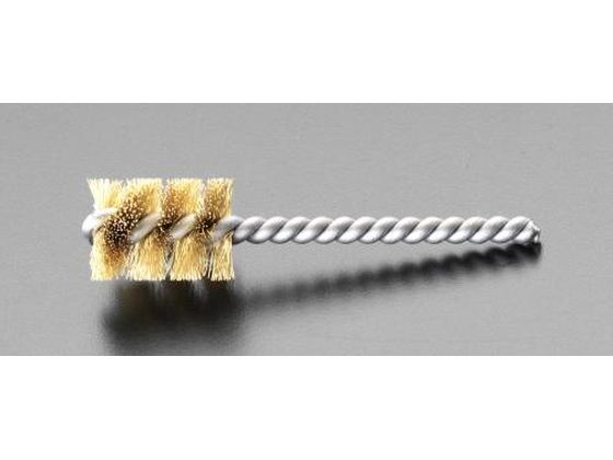 【仕様】●シングルねじり、シングルステム型●ブラシ材質：真鍮●全長：90mm●ブラシ長：25mm●ブラシ径：9．5mm●軸径：約3mm●管内のバリ取りやクリーニング、研磨やねじ山のクリーニング等に【備考】※メーカーの都合により、パッケージ・...