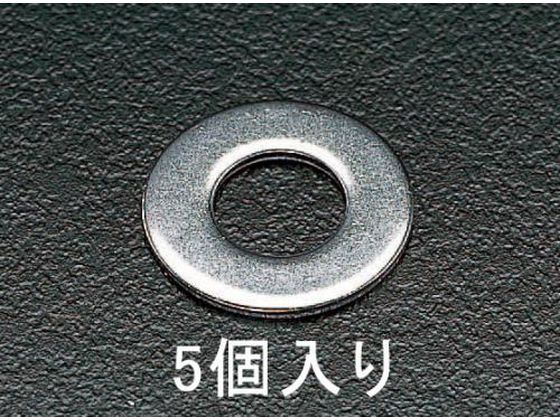【仕様】●材質：ステンレス（SUS304）●内径×外径×厚み（mm）：23．5×44×3．0●入数：5●呼：M22【備考】※メーカーの都合により、パッケージ・仕様等は予告なく変更になる場合がございます。【検索用キーワード】エスコ　ESCO　...