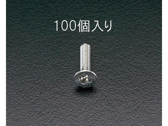 【仕様】●材質：ステンレス（SUSXM7）●頭形状：（＋）皿頭●サイズ：M4×10●ピッチ：0．7●入数：100個●並目ねじ【備考】※メーカーの都合により、パッケージ・仕様等は予告なく変更になる場合がございます。【検索用キーワード】エスコ　...