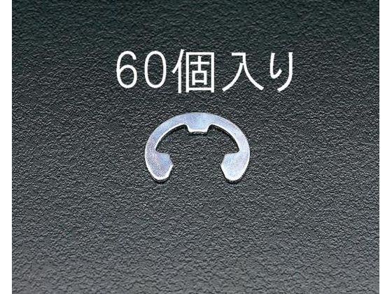 【仕様】●材質：バネ鋼●仕上：三価クロメートメッキ●適合軸径：7mm●入数：60個【備考】※メーカーの都合により、パッケージ・仕様等は予告なく変更になる場合がございます。【検索用キーワード】エスコ　ESCO　えすこ　7．0mmEリング（三価...