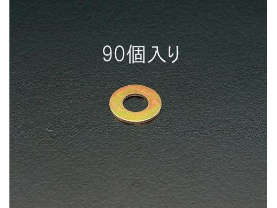 【仕様】●材質：鉄（クロメートメッキ）●内径×外径×厚み：10×22×1．6mm●入数：90個【備考】※メーカーの都合により、パッケージ・仕様等は予告なく変更になる場合がございます。【検索用キーワード】エスコ　ESCO　えすこ　M10平ワッ...