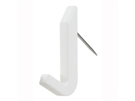 【商品説明】●石こうボードに取り付けが簡単にできるピンフックです。●クギやネジを使わないので、取り外した跡も目立ちにくいです。●シンプルなデザインで壁面に馴染みます。●フックの材質は丈夫なポリカーボネート製です。【仕様】●本体サイズ：約5×...