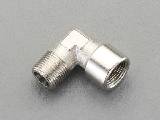 【仕様】●材質：真鍮（ニッケルメッキ）●最高使用圧力：0．8MPa●ねじ径（雄）：R（PT）1／8”●ねじ径（雌）：G（PF）1／8”●六角対辺：11mm●サイズ（mm）：b：18．8、h：21●ねじ有効長：8mm●重量：約21g【備考】※...