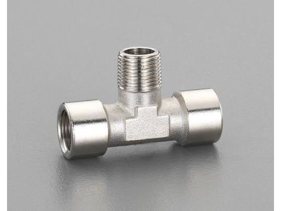 【仕様】●材質：真鍮（ニッケルメッキ）●最高使用圧力：0．8MPa●ねじ径（雄）：R（PT）1／8”●ねじ径（雌）：G（PF）1／8”●六角対辺：11mm●サイズ（mm）：b：42、h：21●ねじ有効長：8mm●重量：約26g【備考】※メー...