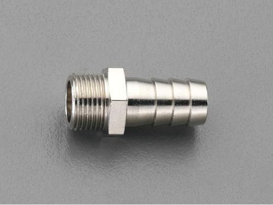 【仕様】●材質：真鍮（ニッケルメッキ）●最高使用圧力：0．8MPa●ねじ径：G（PF）3／8”●適合ホース内径：9mm●六角対辺：19mm●全長：35mm●ねじ有効長：10mm●ステム有効長：20mm●重量：約24g【備考】※メーカーの都合...