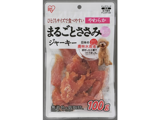 【商品説明】肉のおいしさをそのまま形にした、まるごとささみジャーキーです。噛み切りやすいソフトタイプタイプです。農林水産省より指定加熱処理施設として認定された工場で製造しています。温度、衛生管理などの指定基準をクリアした工場で生産を行い、品...