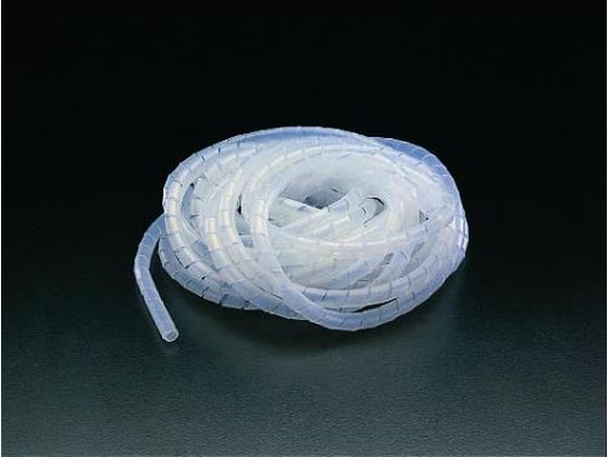 【仕様】●色：白●内径：3．9mm●最大結束径：25mm●材質：ポリエチレン●全長：10m●耐熱温度：75℃●ラッピング範囲：2．5〜15mm●電線などを簡単に束ねられます●希望の長さにカットして使用して下さい。●耐久性がありスパイラルの形...