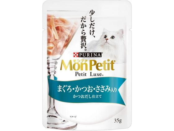 【商品説明】■選び抜かれた原材料と旨味たっぷりレシピ：厳選されたまぐろとかつおに、ささみを添えた贅沢メニュー■少しだけ、だから贅沢を：いつもの食事をちょっぴり贅沢に。ご褒美やトッピング、特別なひと時にもぴったりな、35gサイズ。【仕様】●原...