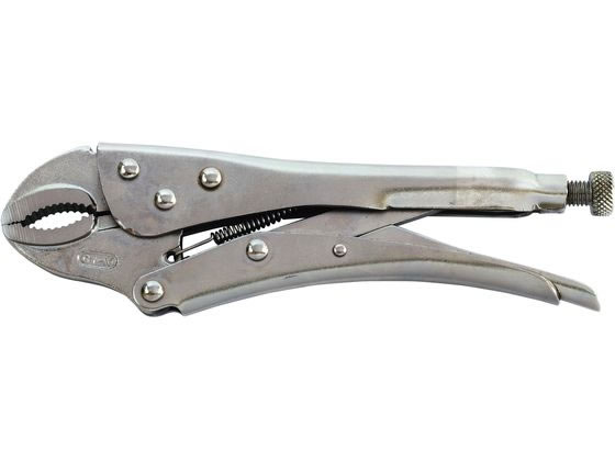 【商品説明】●スタンダードなカーブあごタイプです。●強力なロック機構で加工物を離しません。【仕様】【材質】●歯部：Cr−V●本体：機械構造用炭素鋼【仕様】●全長（mm）：220●口開（mm）：40●口の深さ（mm）：34●口幅（mm）：11...