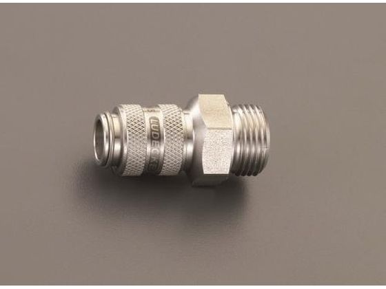 【仕様】●最高使用圧力：3．5MPa●材質：ステンレス●全長：38mm●オーリング（FKM）●衛生が要求される場所での圧縮空気の使用（クリーンルーム等）●シングルシャットオフバルブ●ねじサイズ：M12×1．5【備考】※メーカーの都合により、...