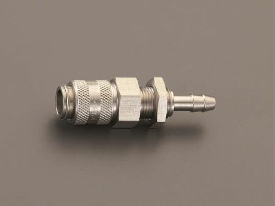 【仕様】●最高使用圧力：3．5MPa●材質：ステンレス●オーリング（FKM）●全長：60mm●衛生が要求される場所での圧縮空気の使用（クリーンルーム等）●ワンプッシュ式●シングルシャットオフバルブ●サイズ（mm）：タケノコ径：8G：M12×...