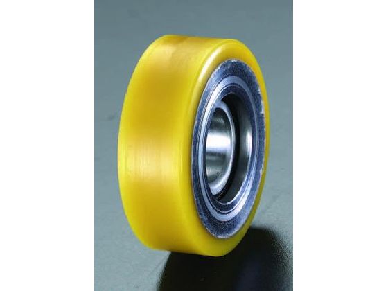 【仕様】●材質：タイヤ：ポリウレタンリム：スチール●車輪径×幅：40×20mm●軸径：10mm●耐熱温度：−25〜70℃●耐荷重：70kg●高荷重・ハイスピードでの使用に耐えられるボールベアリング仕様●負荷がかかっても温度上昇をわずかに抑え...