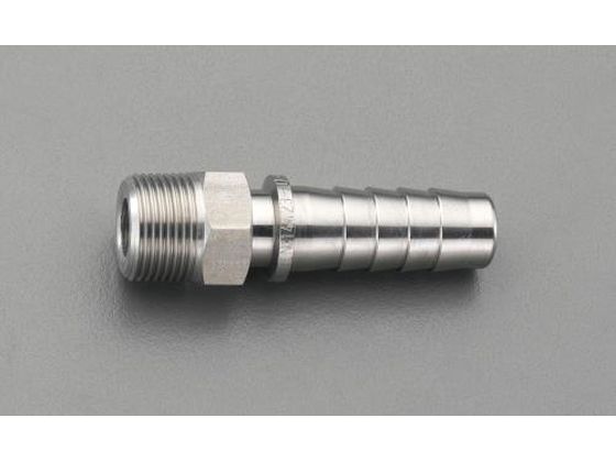 【仕様】●材質：ステンレス（SUS304）●使用温度：蒸気：210℃以下、水：120℃以下●最高使用圧力：1．8MPa（18kgf／cm2）●ねじサイズ：R（PT）3／4”●適合ホース内径：19mm●全高：91mm●六角対辺：27mm●重量...
