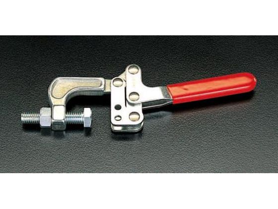 【仕様】●F型・下方押え型●締付能力：340kg●ジョー部分開き角度：90度●ハンドル開き角度：50度●最大開口幅：30mm●クランプ部：六角ボルト頭（1／2”−12THD）●材質：スチール、亜鉛メッキ●サイズ：19（W）×74．6（L）×...