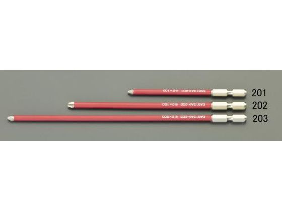 【仕様】●（ビット）サイズ：＋　＃2●六角シャンク：1／4”●軸径：φ5　スリムビット●全長：150mm●重量：19g【備考】※メーカーの都合により、パッケージ・仕様等は予告なく変更になる場合がございます。【検索用キーワード】エスコ　ESC...
