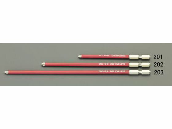 【仕様】●（ビット）サイズ：＋　＃2●六角シャンク：1／4”●軸長：φ5　スリムビット●全長：200mm【備考】※メーカーの都合により、パッケージ・仕様等は予告なく変更になる場合がございます。【検索用キーワード】エスコ　ESCO　えすこ　#...